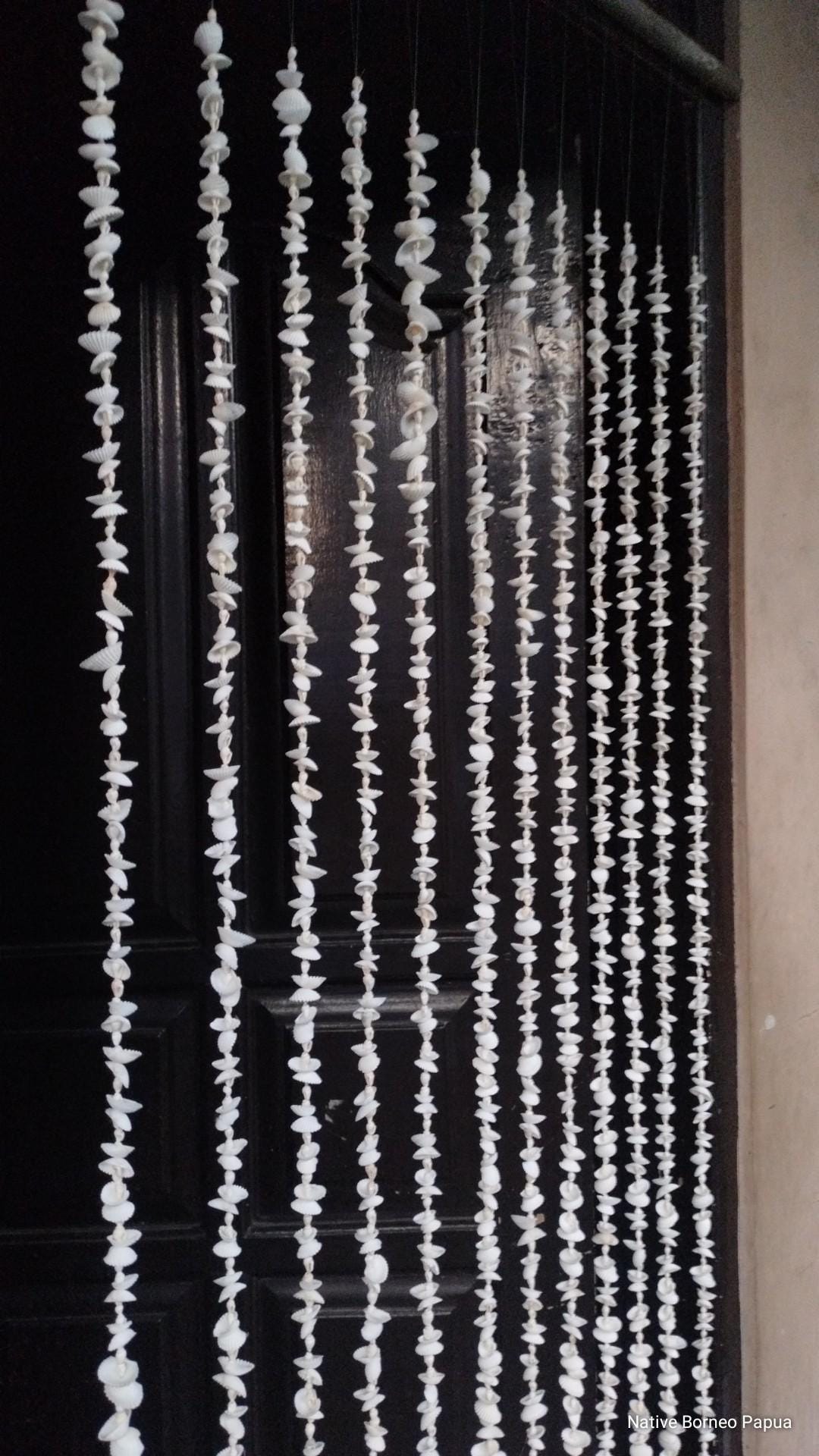 Boho Kurkur Shell Curtain: Doorway Divider, Beach Decor - Etsy