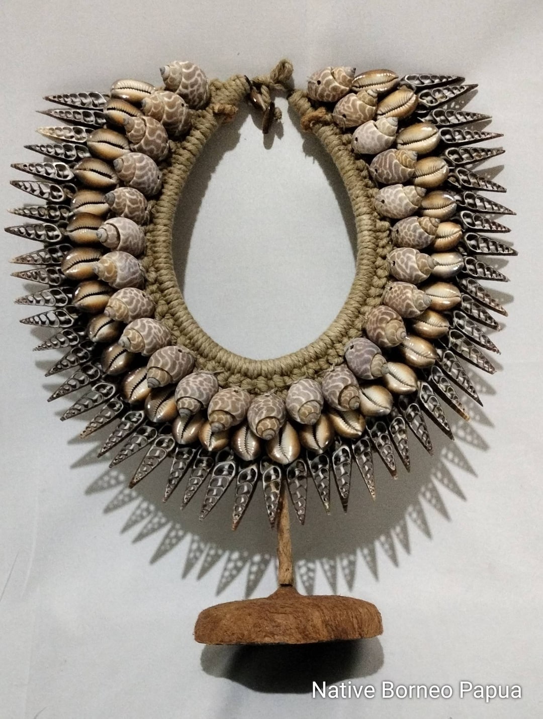Tribal Papua Necklace: Seashell Art, Handmade Home Decor - Etsy