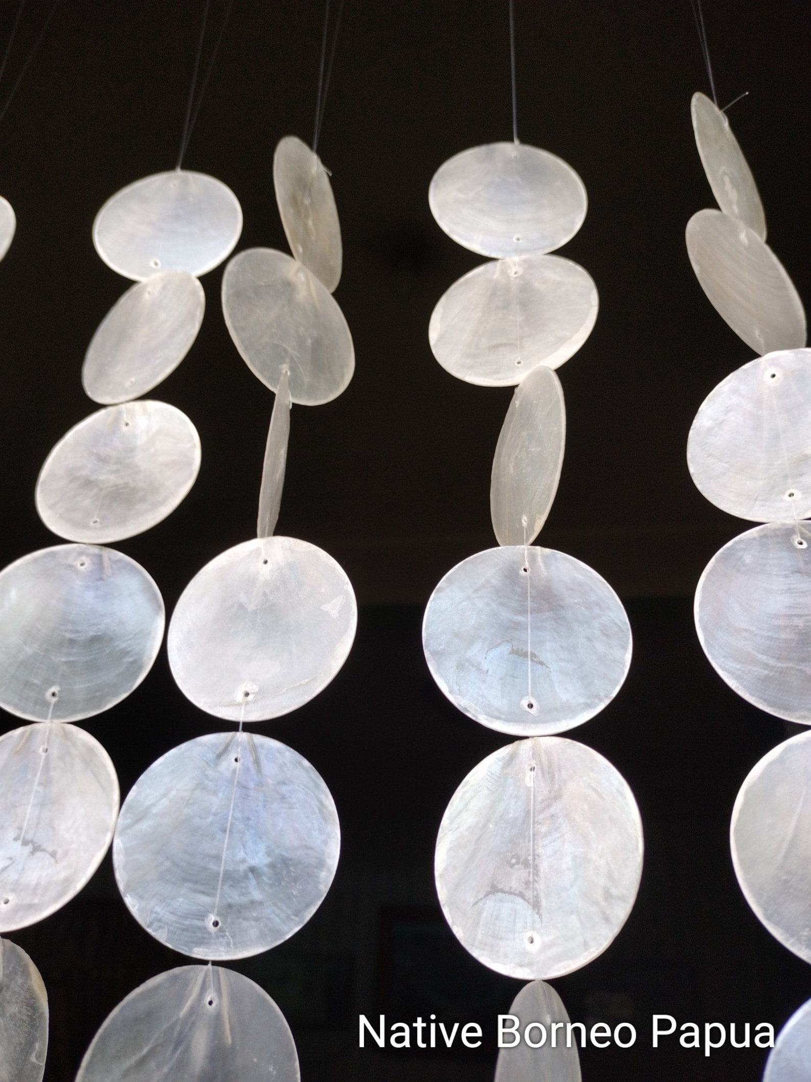 Capiz Shell Curtain: Boho Doorway Divider, Beach Decor. Round - Etsy