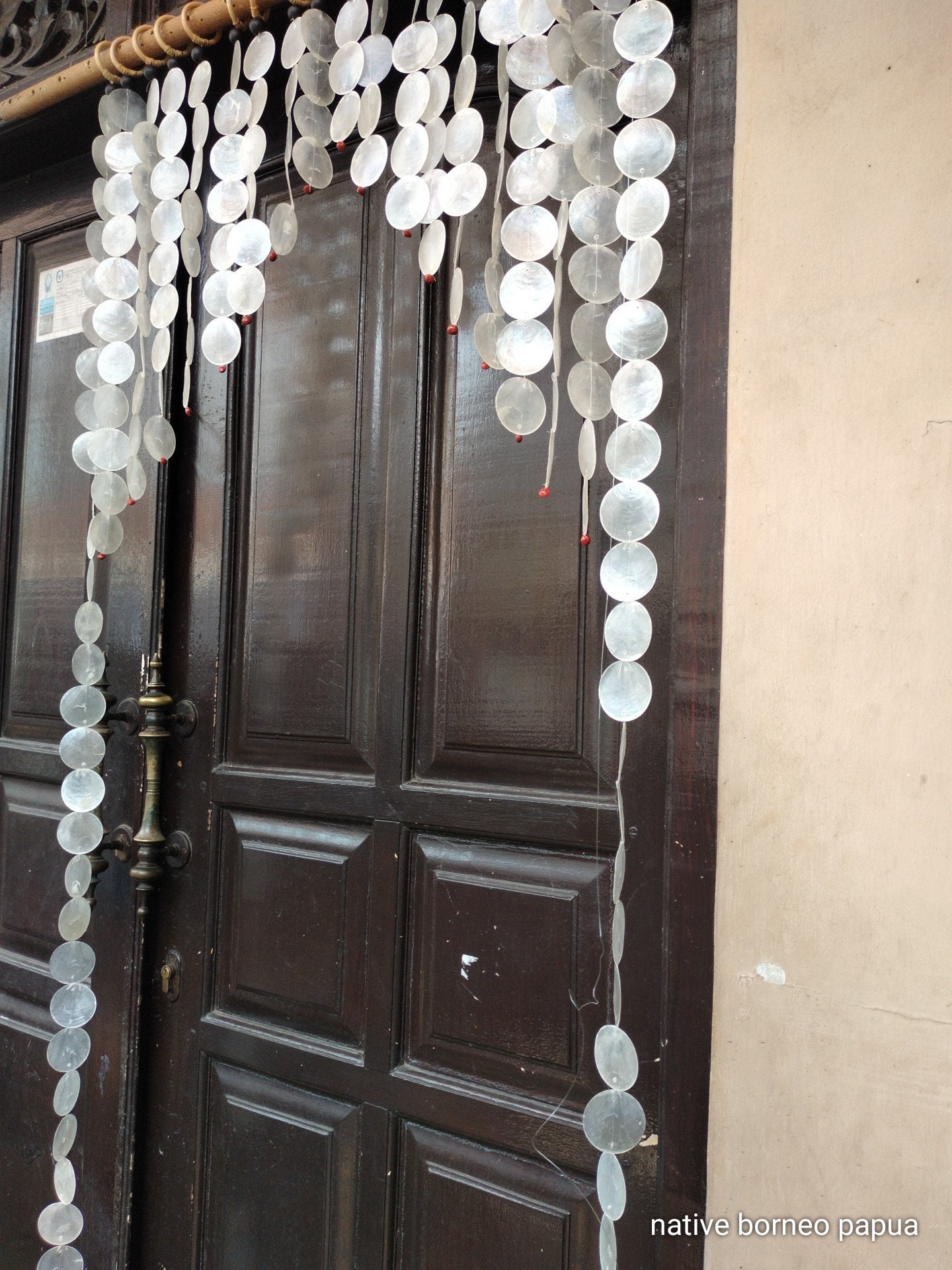 Capiz Shell Curtain: 19 Strand Boho Doorway Divider - Etsy