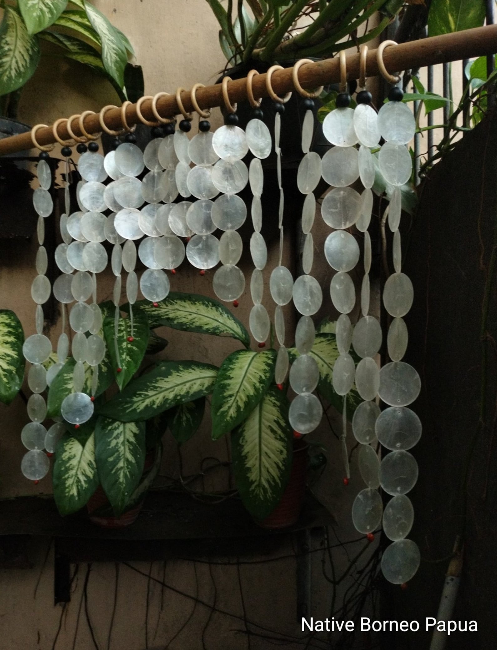 Capiz Shell Curtain: Boho Doorway Divider, Ocean Breeze Decor - Etsy