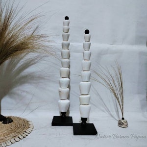 Set of 2 White Lumi Money Stick Shells,a Lumi Currency Stick, Shells ...