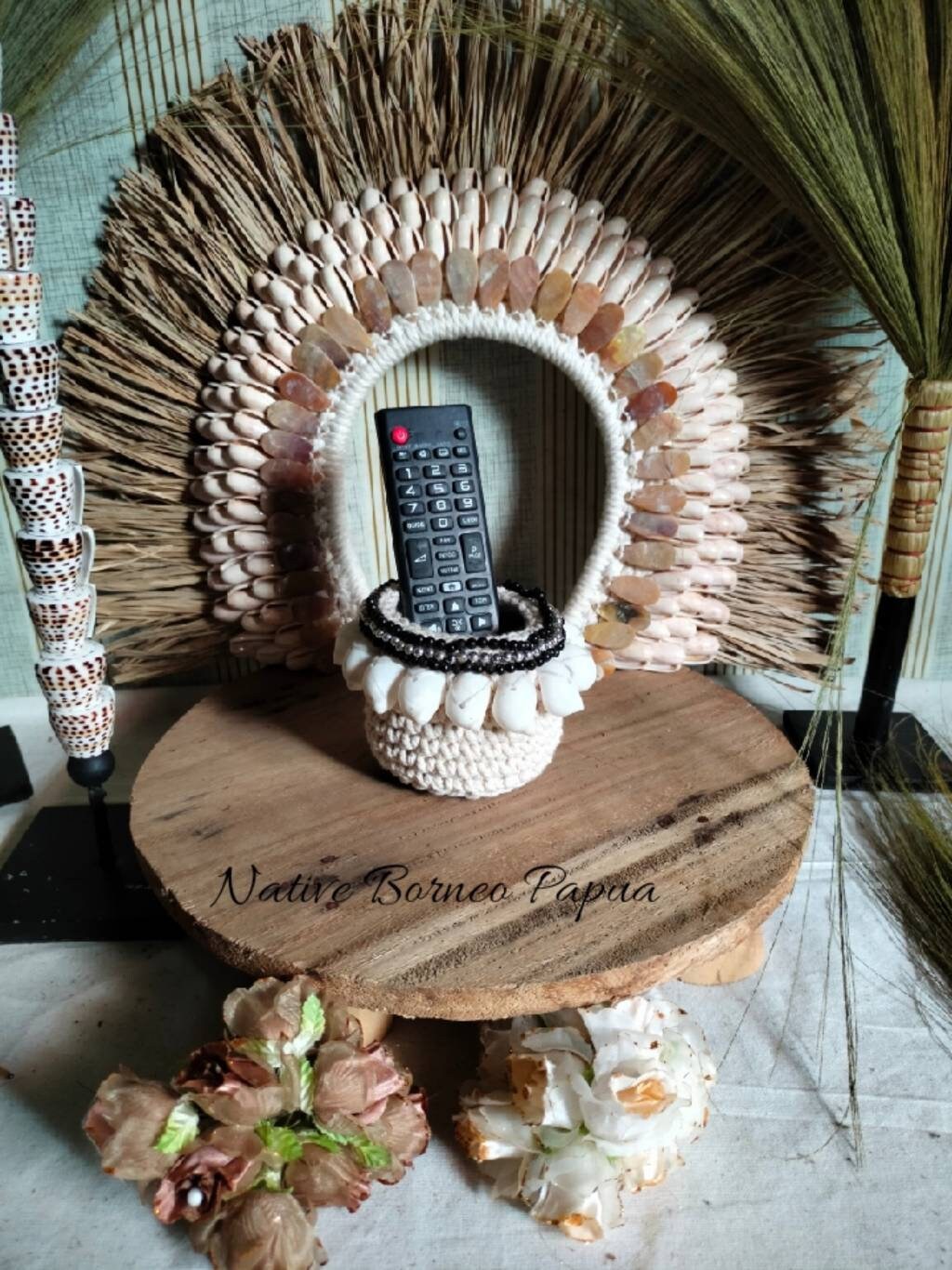 Set of 3 Baskets Papua Sea Shell Baskets,babylonia Shell Bowls, Goddess ...