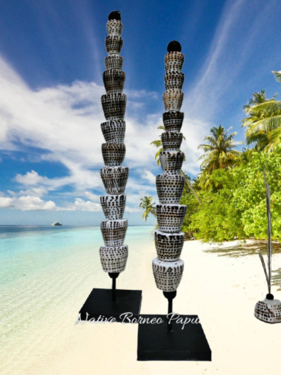 Lumi Shell Money Stick Set: Papua New Guinea Currency Decor - Etsy
