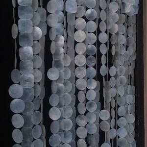 Capiz Shell Curtain: Boho Doorway Divider, Ocean Breeze Decor, Round ...