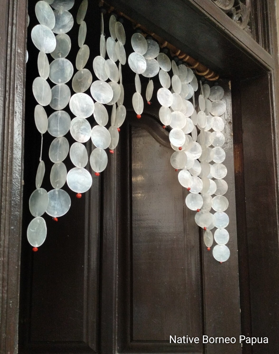 Capiz Shell Curtain: Boho Doorway Divider, Ocean Breeze Decor - Etsy
