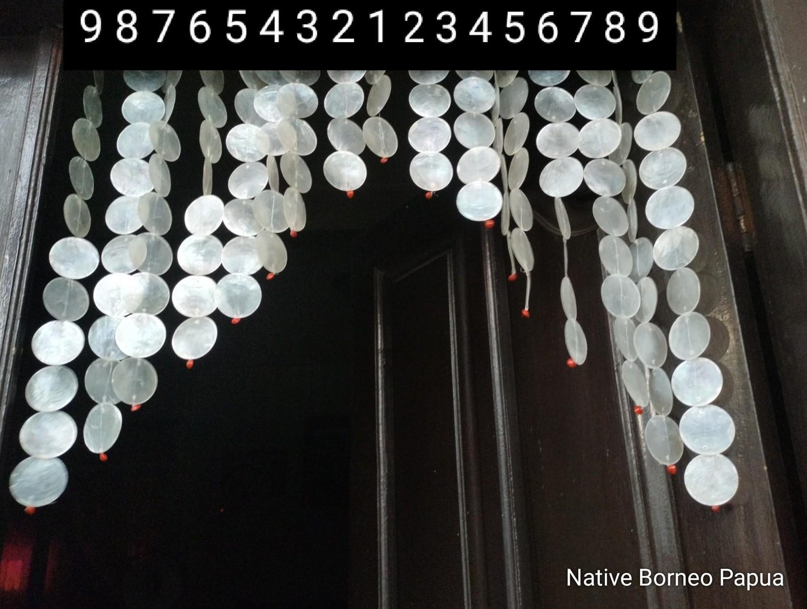 Capiz Shell Curtain: Boho Doorway Divider, Ocean Breeze Decor - Etsy