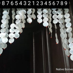 Capiz Shell Curtain: Boho Doorway Divider, Ocean Breeze Decor - Etsy