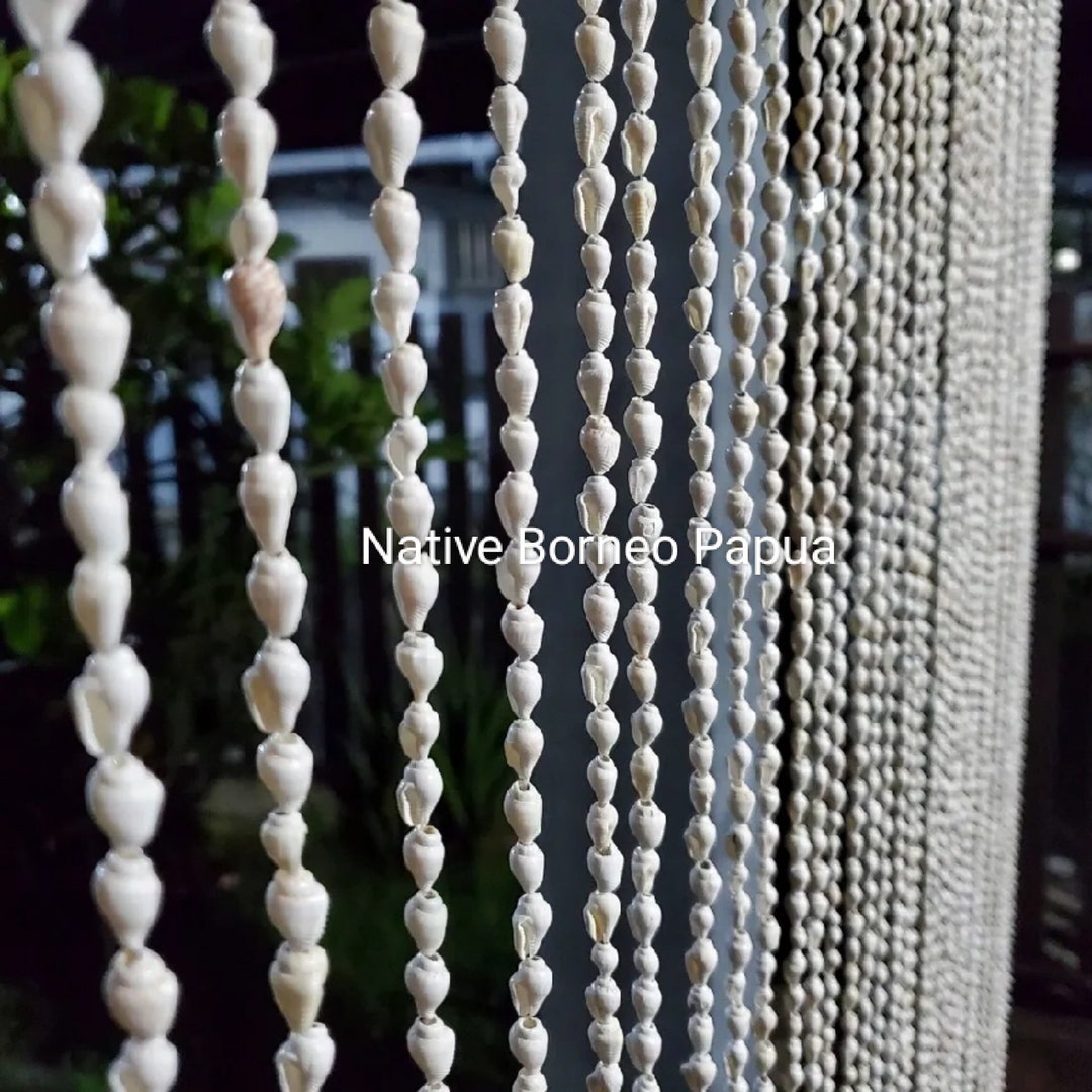 Seashell Curtain: Boho Doorway Divider, Ocean Breeze Decor - Etsy