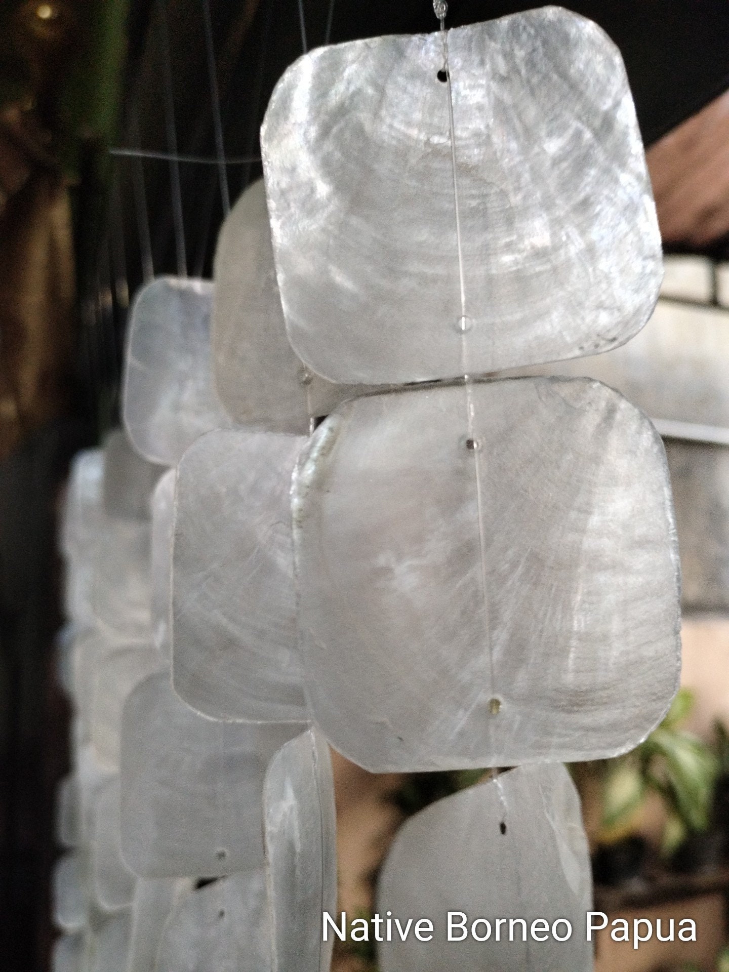 Square Capiz Shell Curtains ,shell Curtain for Doorway: Window Curtains ...