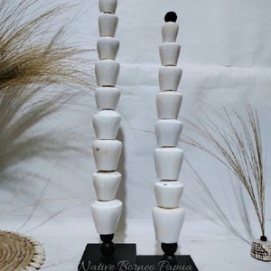 Set of 2 White Lumi Money Stick Shells,a Lumi Currency Stick, Shells ...