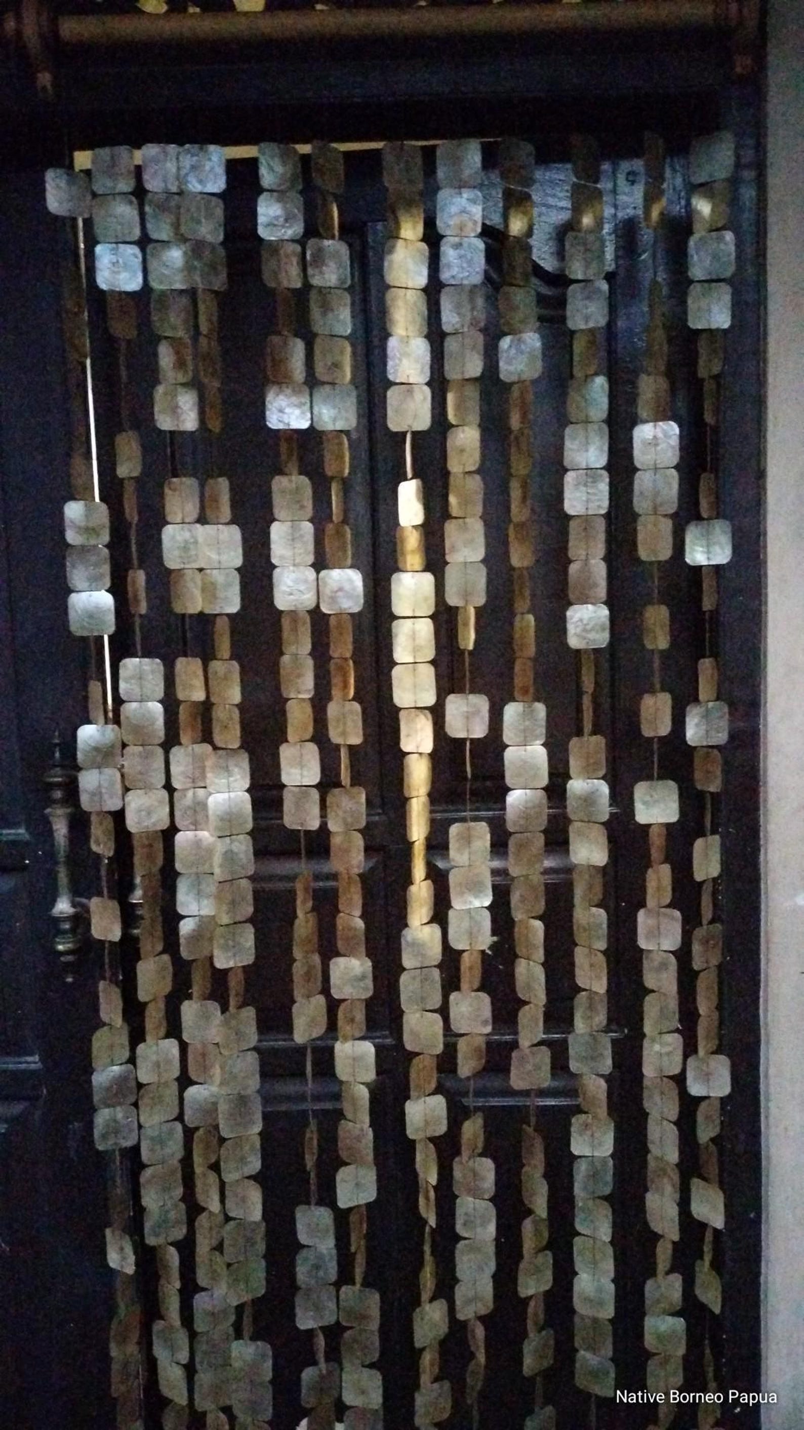 2026 Capiz Shell Curtain : Boho Doorway Divider, Ocean Breeze, Square ...