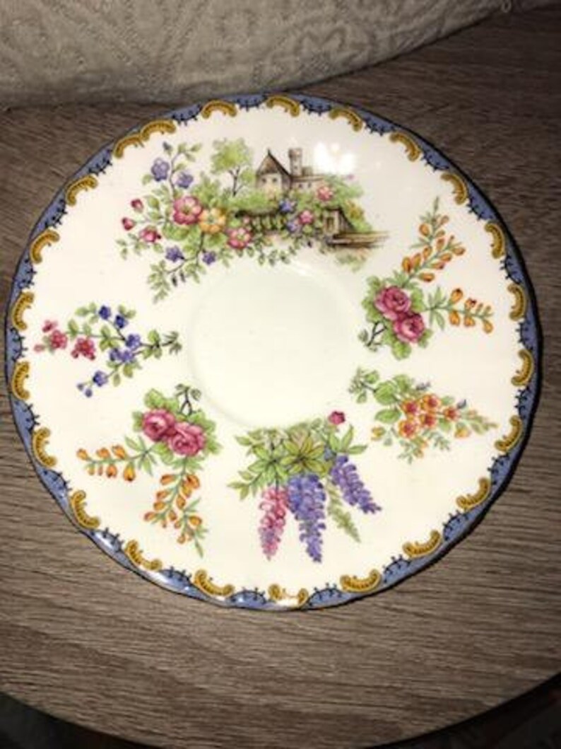 1934 Vintage Aynsley Garden Gate Pattern Bone China Made in - Etsy