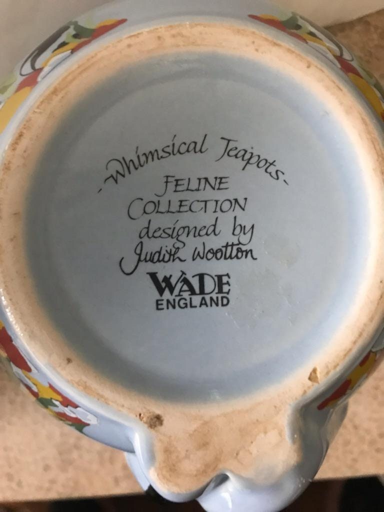 Wade England, Whimsical Teapots, Feline Collection Designed by Judith ...