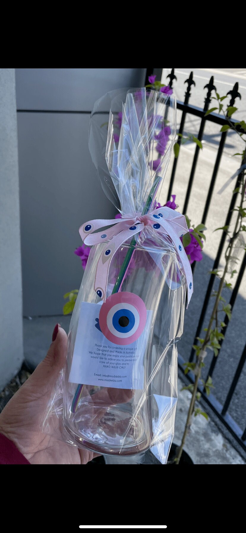 The Original Mati Wave Frappe Glass - Etsy