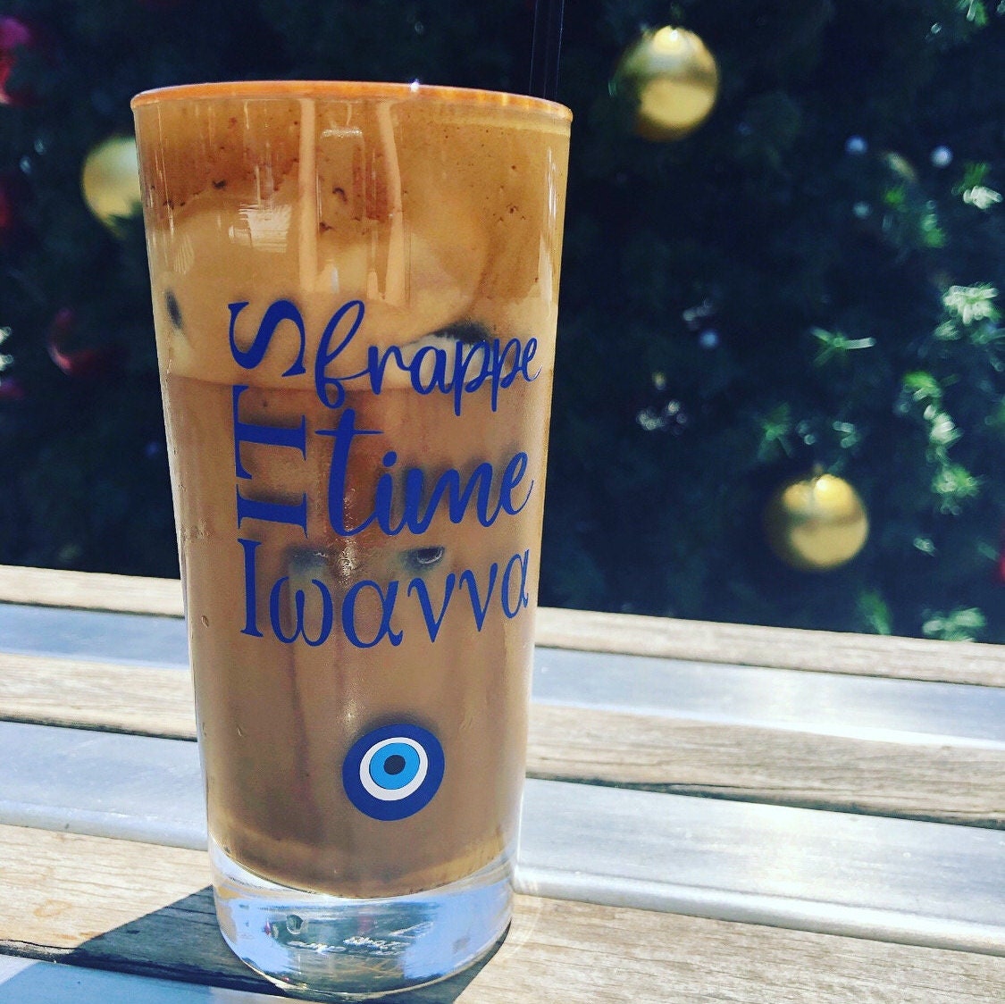 The Original Personalised Frappe Glass - Etsy Australia