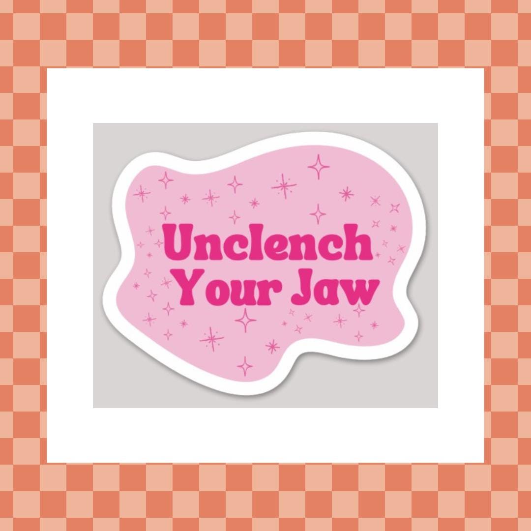 Unclench Your Jaw Sticker- Funny Sticker- Cute Sticker- Waterproof ...