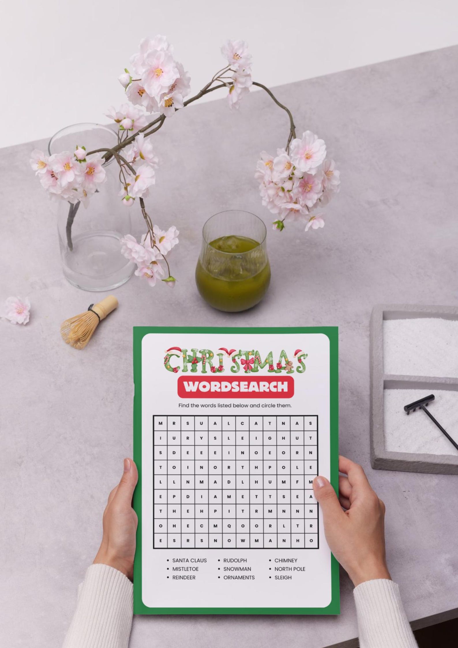 Christmas Party Game Word Search - Etsy