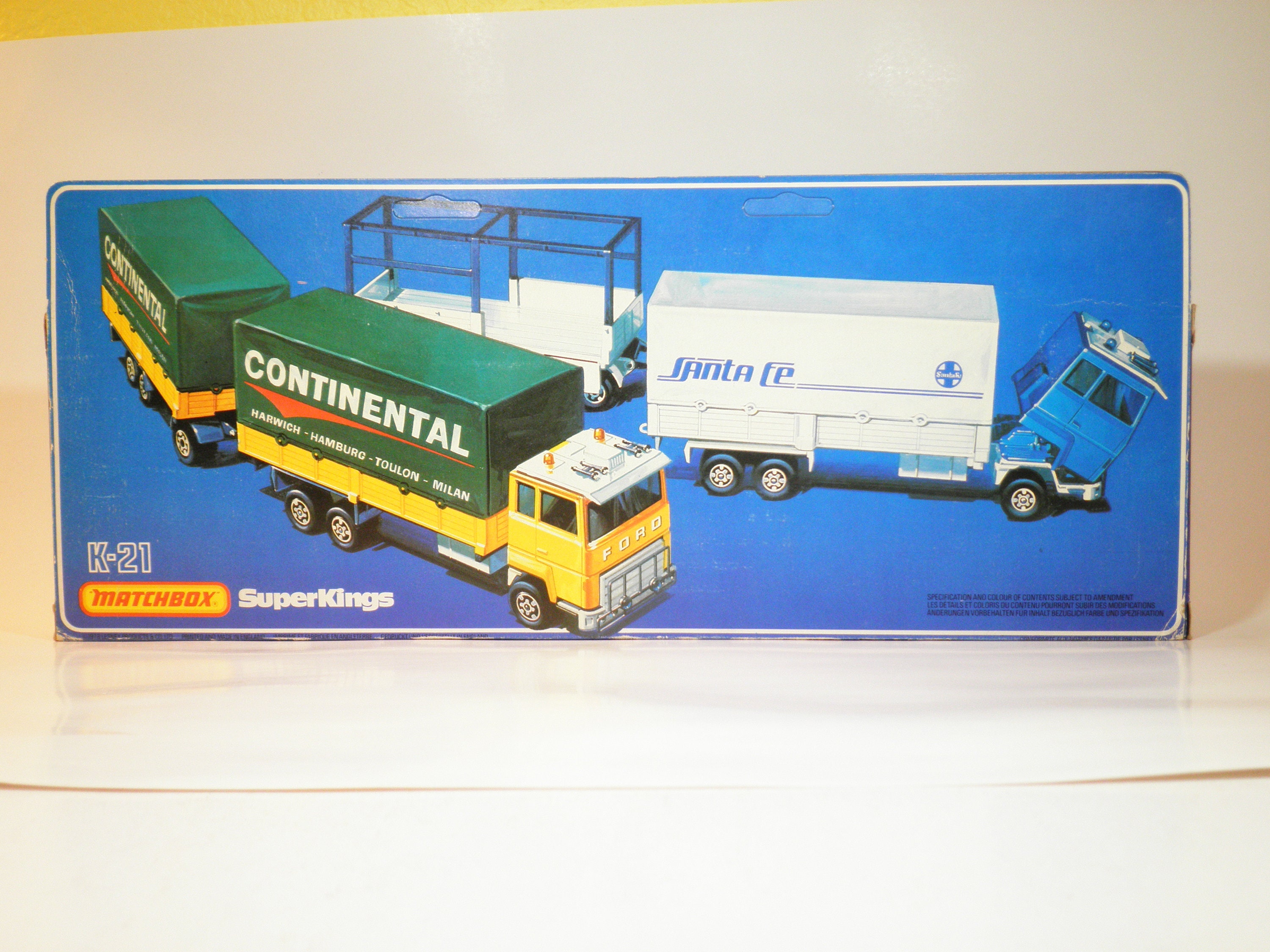 Matchbox Cars Super Kings K-21 Ford Transcontinental (white "santa Fe ...