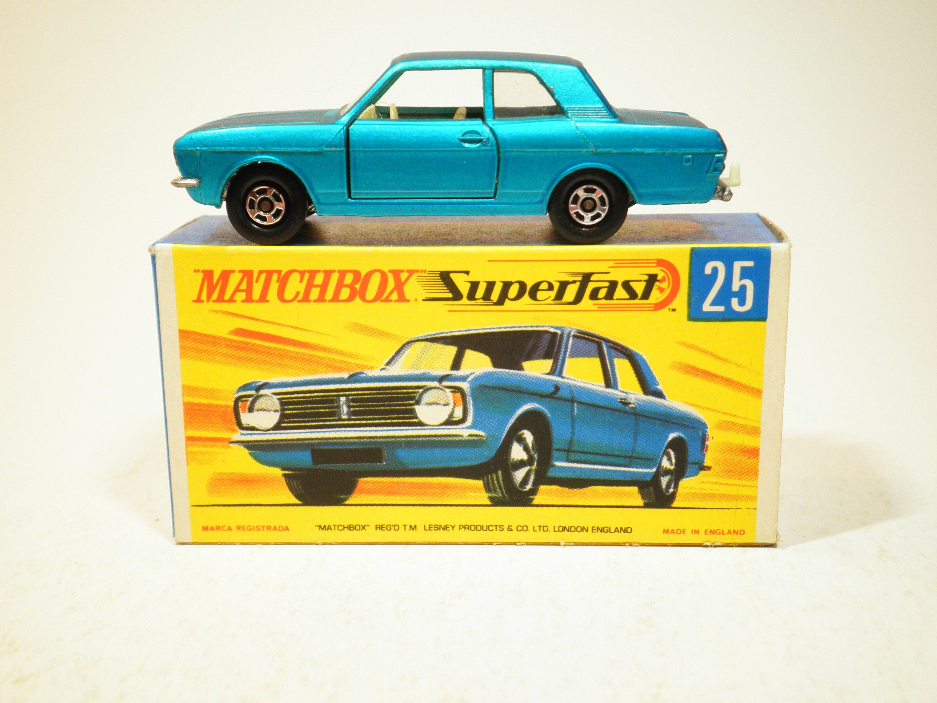 Matchbox Superfast No 25 Ford Cortina G.T., Narrow Wheels, Like New in ...
