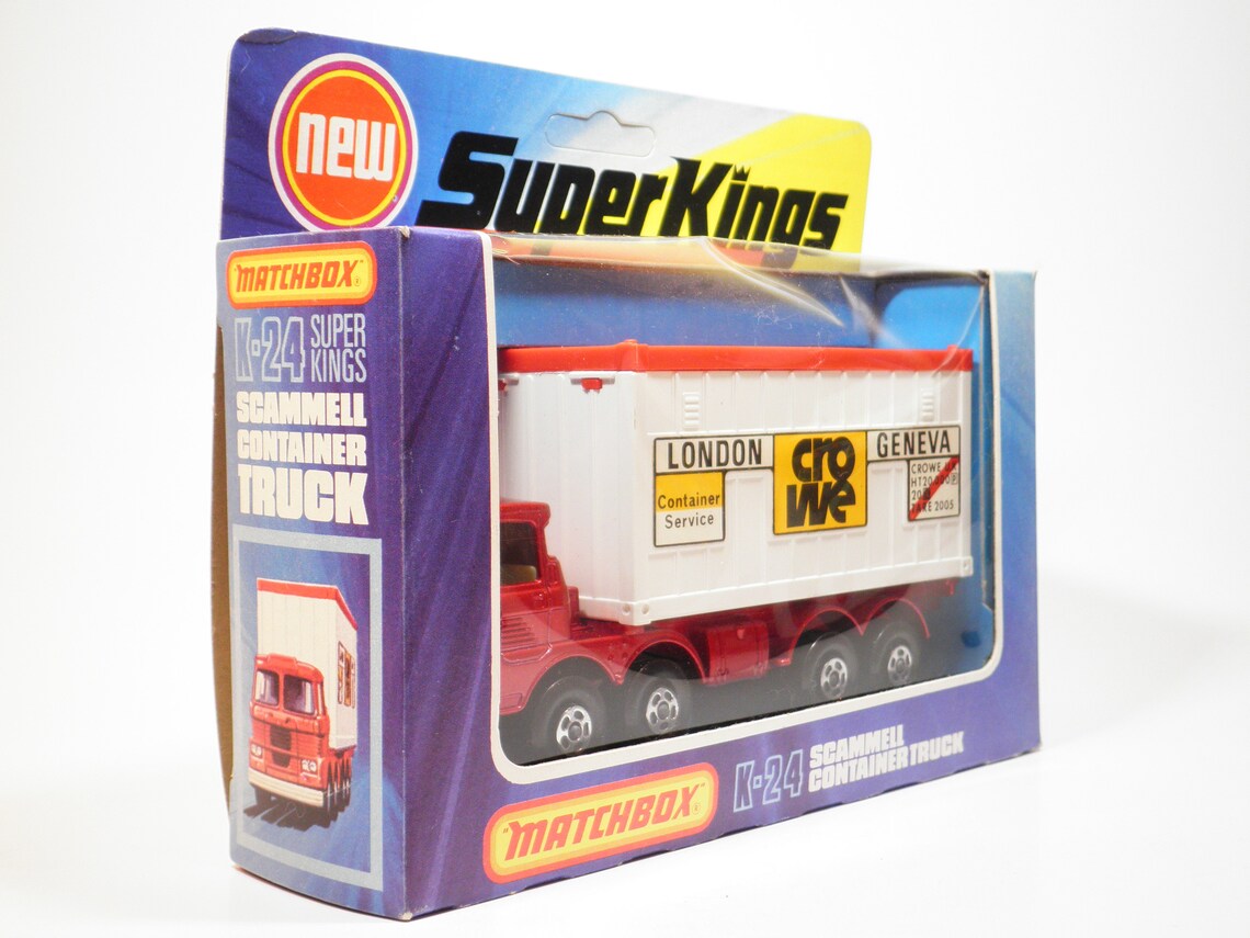Matchbox Cars Super Kings K-24 Scammell Container Truck Vintage 1976 ...