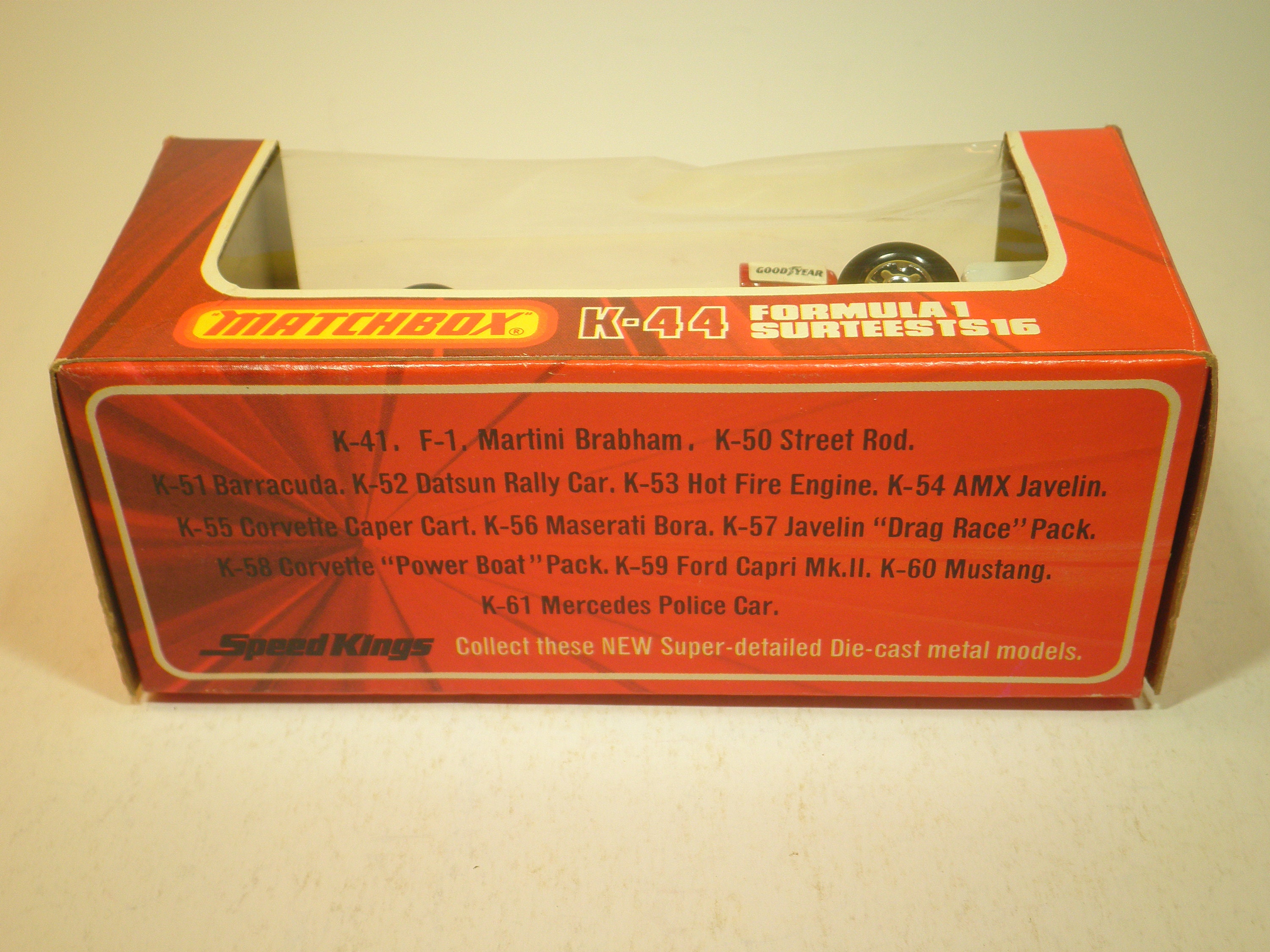 Matchbox Cars Speed Kings K-44 Formula 1 Surtees TS16 Race Car Brand ...