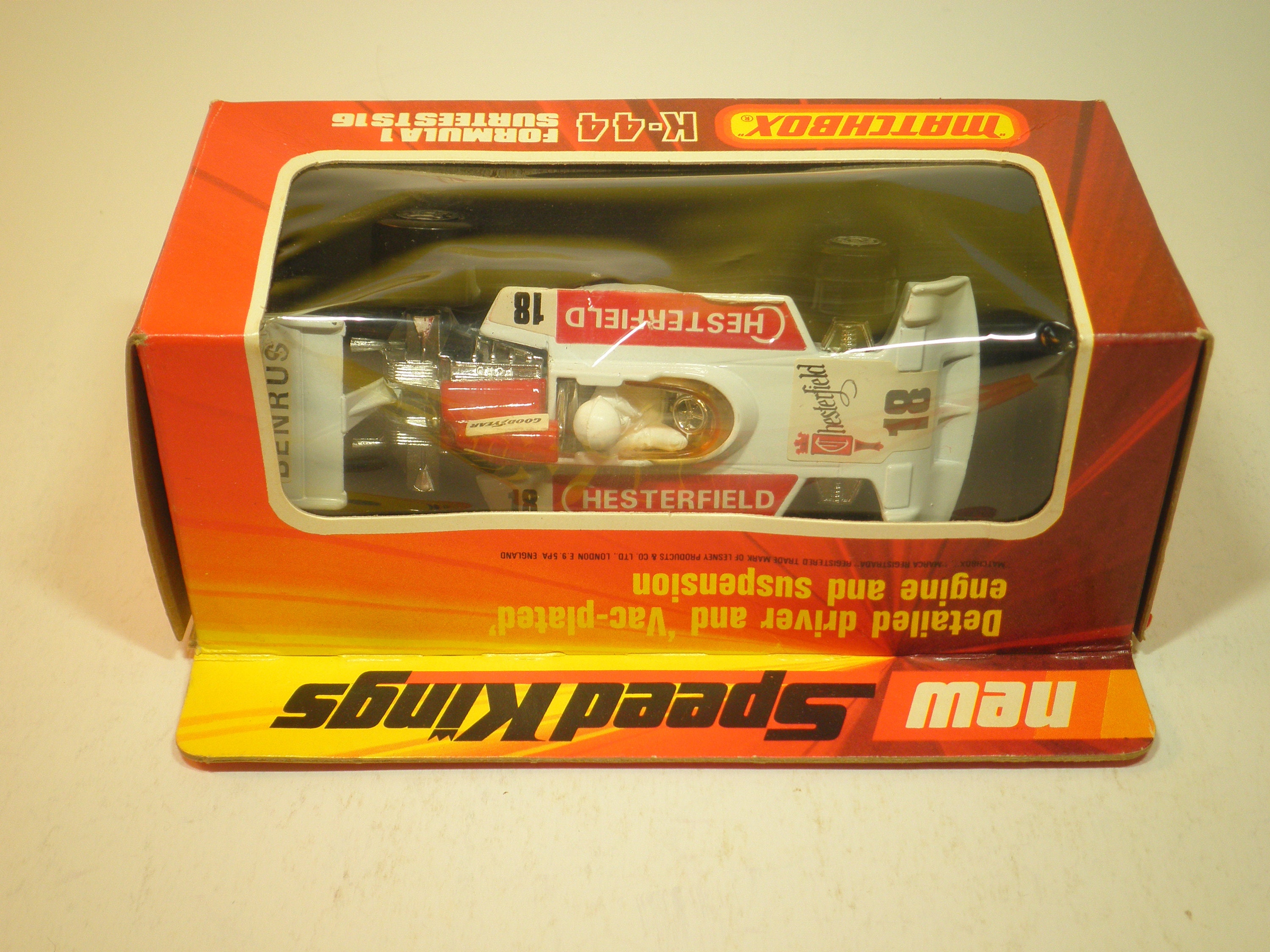 Matchbox Cars Speed Kings K-44 Formula 1 Surtees TS16 Race Car Brand ...