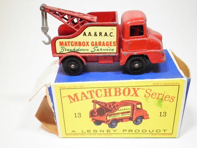 Matchbox "series" No. 13 Wreck Truck, Like New in Original Type D Box ...