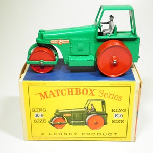 Matchbox Cars King Size K-9 Aveling-barford Road Roller - Brand New in ...
