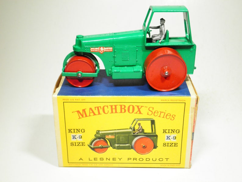 Matchbox Cars King Size K-9 Aveling-barford Road Roller - Brand New in ...