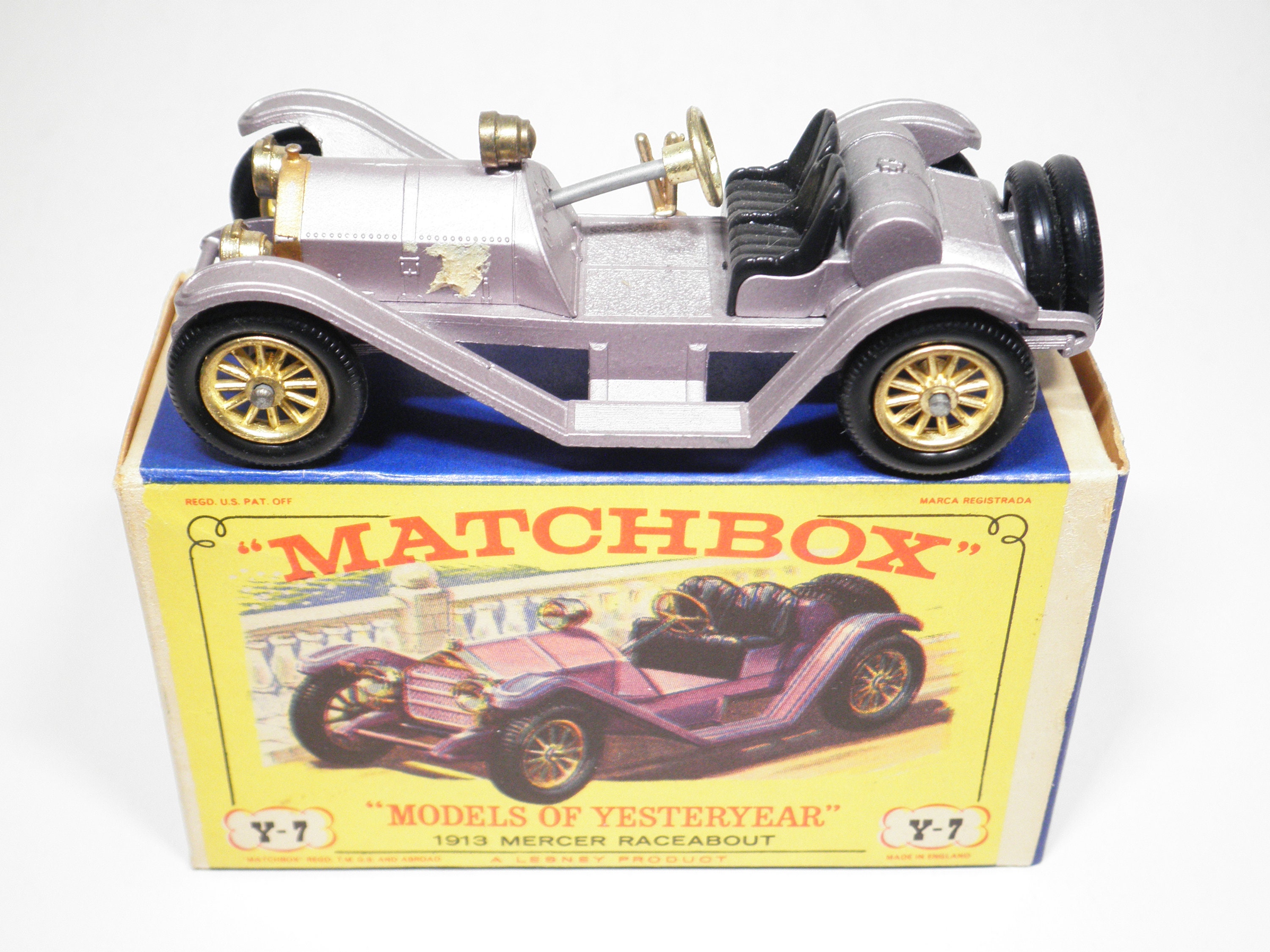 Matchbox Models of Yesteryear, No Y-7 Mercer Raceabout, Lilac Variant ...
