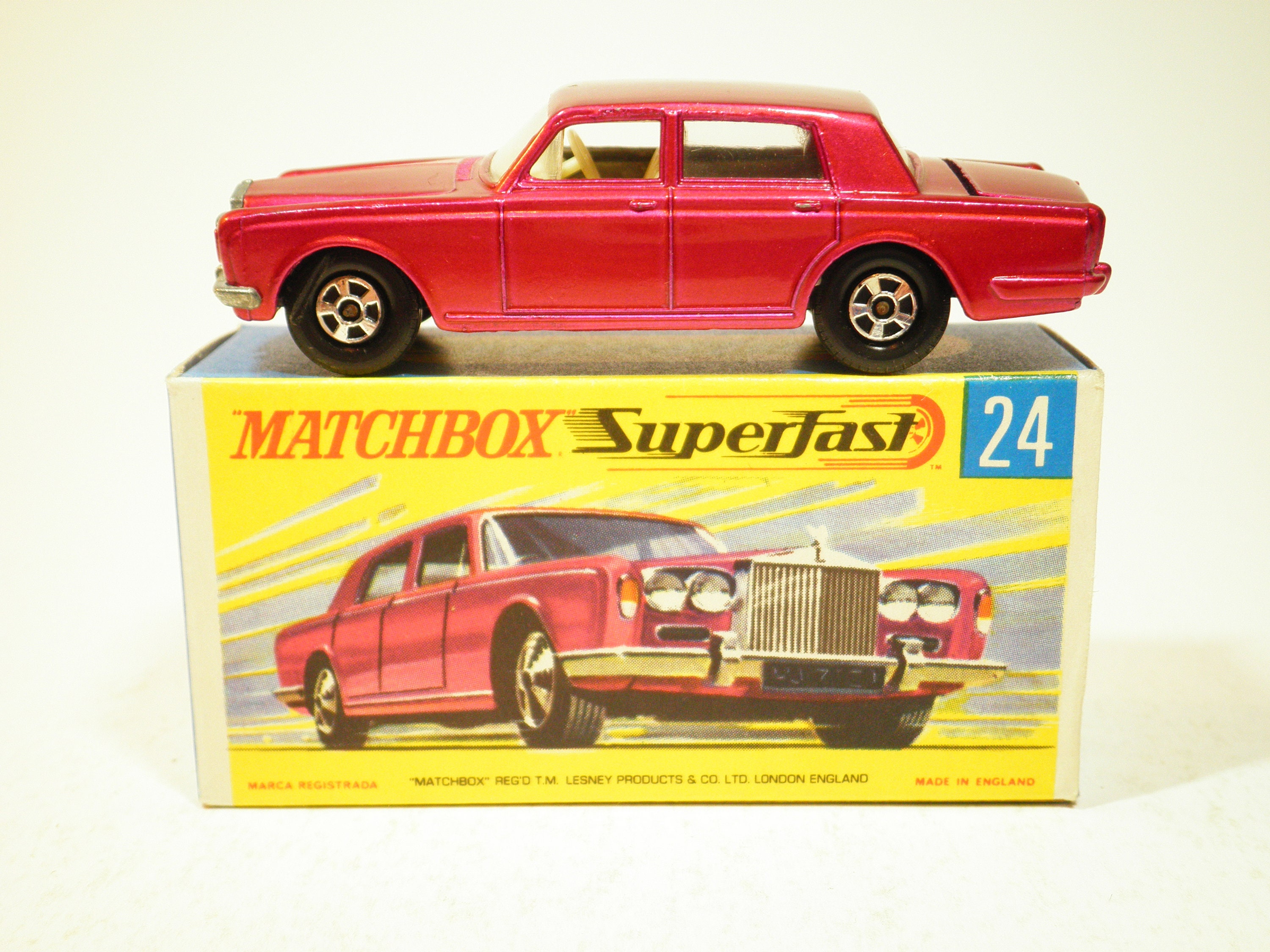 Matchbox Superfast No 24 Rolls Royce Silver Shadow, Black Base, Like ...