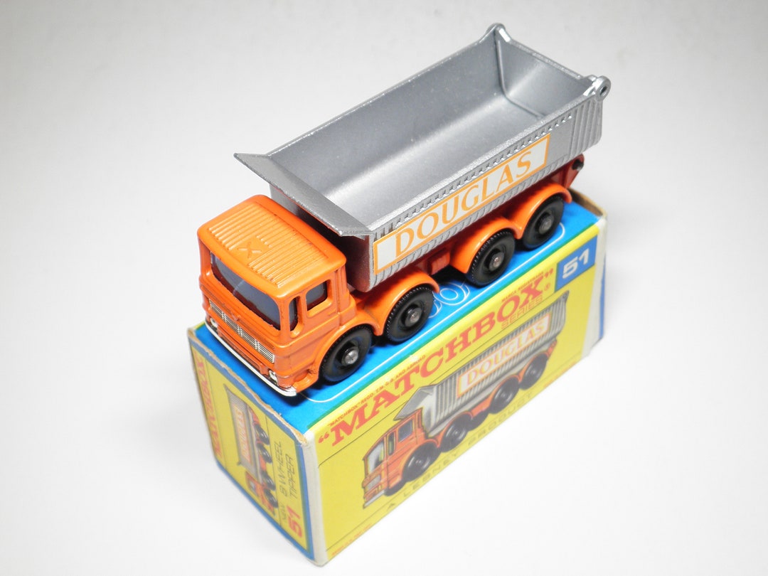 Matchbox "series" No. 51 8-wheel Tipper Truck, Orange "douglas", Like ...