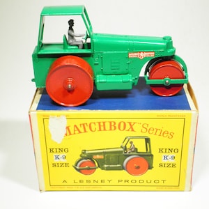Matchbox Cars King Size K-9 Aveling-barford Road Roller - Brand New in ...