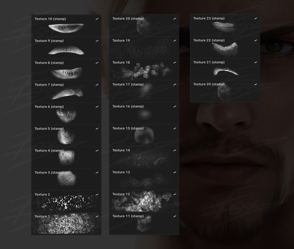 Skin Texture Brushes brushes for PROCREATE - Etsy