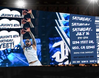 Yeet Jey Uso Birthday Invitation Digital Download, Boys Birthday ...