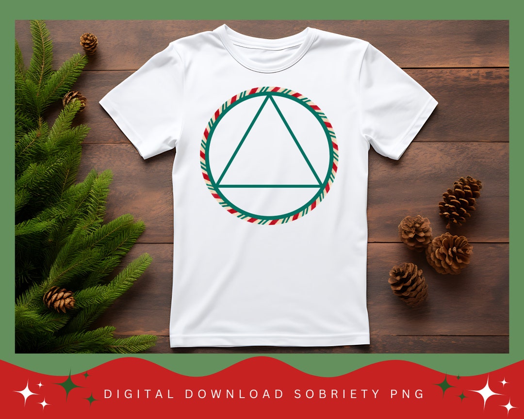 AA Sobriety Christmas PNG | Christmas Recovery PNG | Alcoholics ...