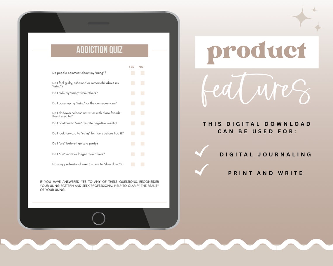 Addiction Worksheets, Addiction Quizzes, Substance Use Worksheets ...