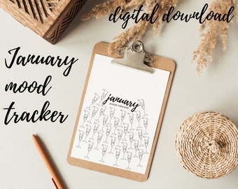 January Mood Tracker - Etsy