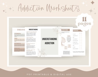 Addiction Worksheets, Addiction Quizzes, Substance Use Worksheets, Substance Use Counselor Tools ...