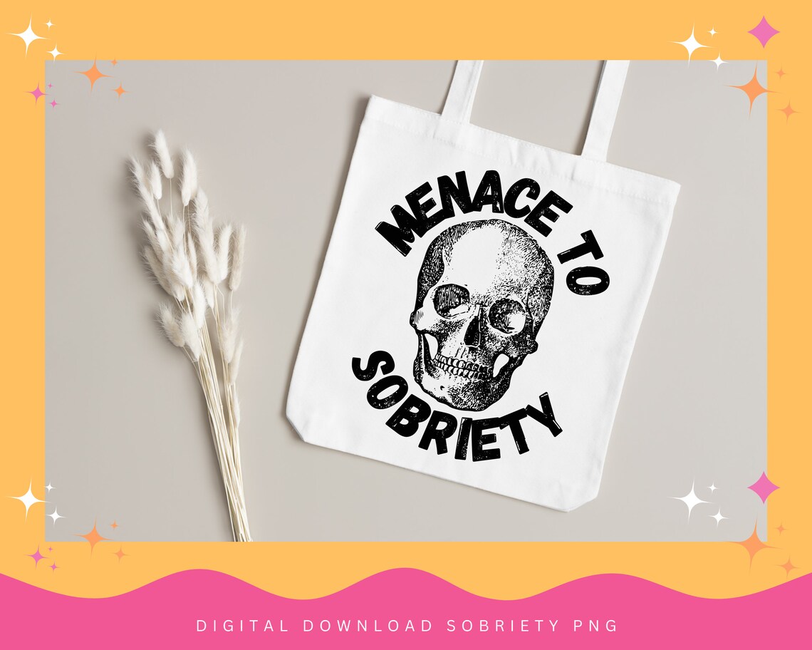 Menace to Sobriety SVG | Sobriety SVG | Recovery SVG - Etsy