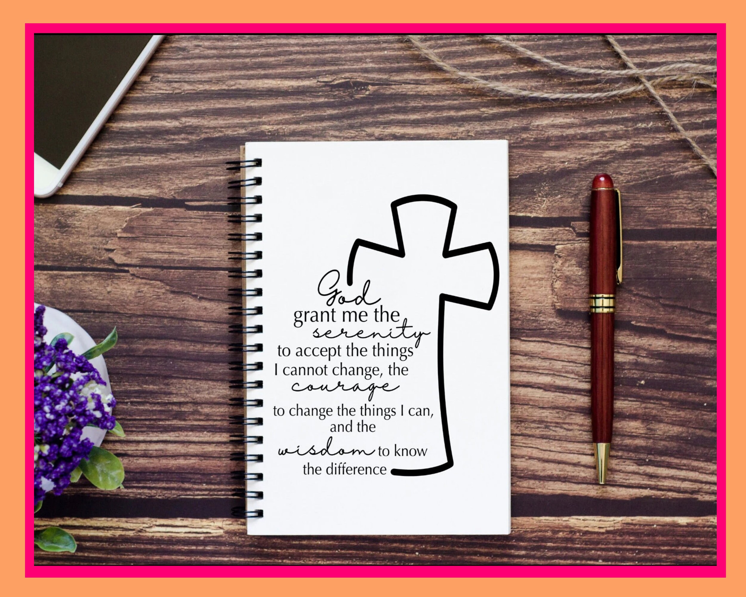 AA Sobriety Serenity Prayer SVG | Alcoholics Anonymous Svg | Sobriety ...