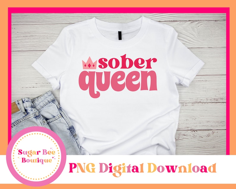 Sober Queen AA Sobriety PNG | Recovery PNG | Alcoholics Anonymous Png ...