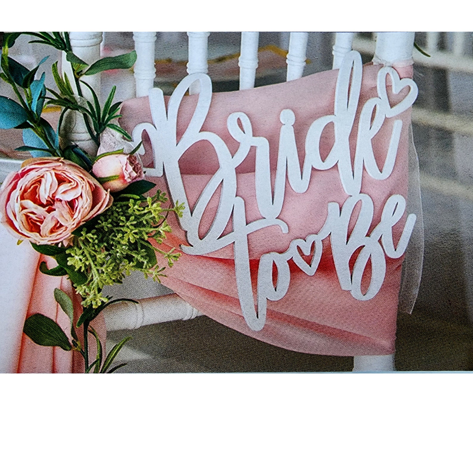 White Bride to Be Wood Sign, Wedding Bride to Be Chair, Bride to Be ...