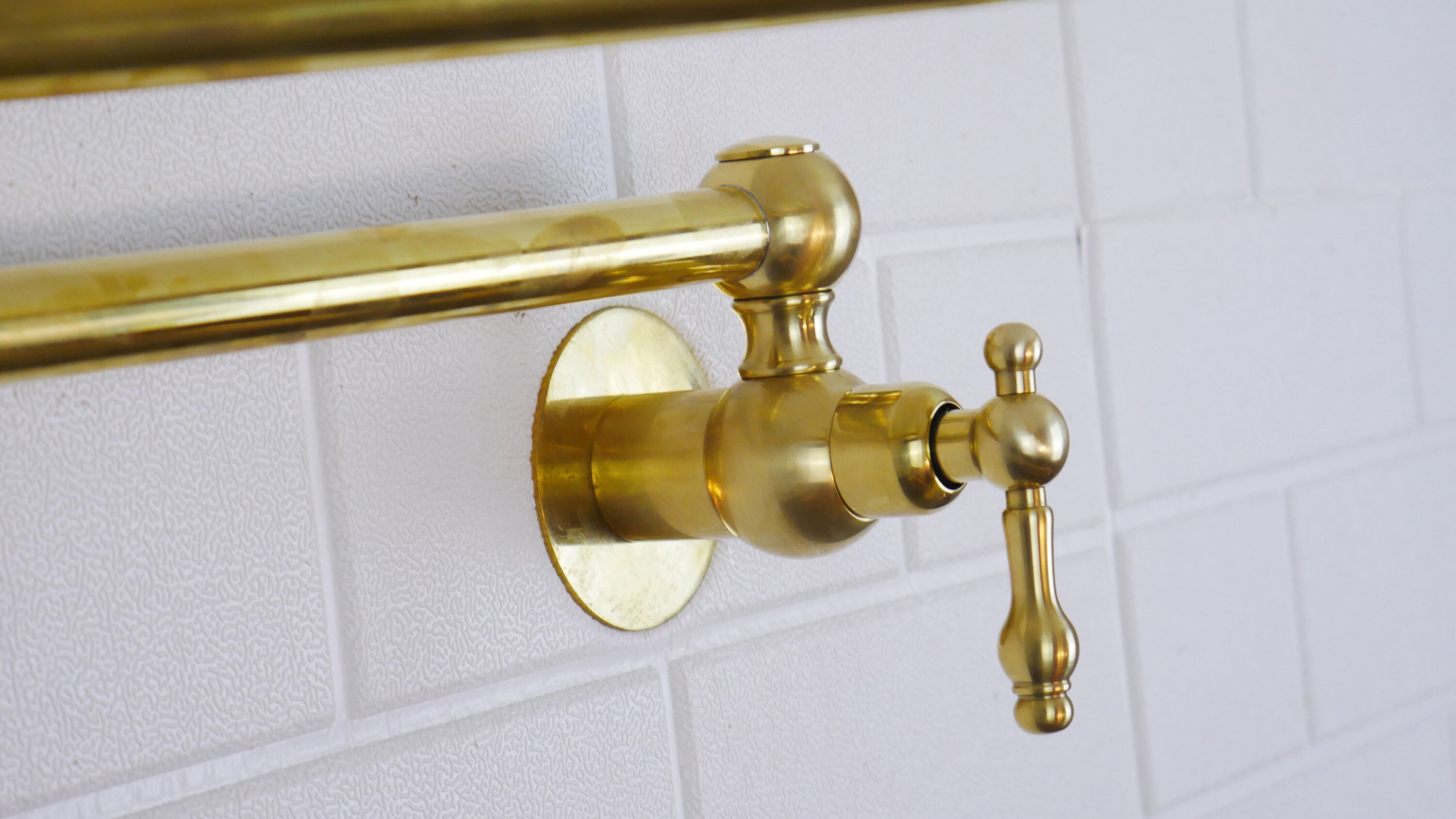 Unlacquered Solid Brass Pot Filler , Pot Filler , Kitchen Pot Filler ...