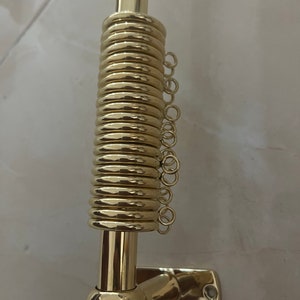 Handmade Unlacquered Brass French-style Curtain Rod With Rings - Etsy