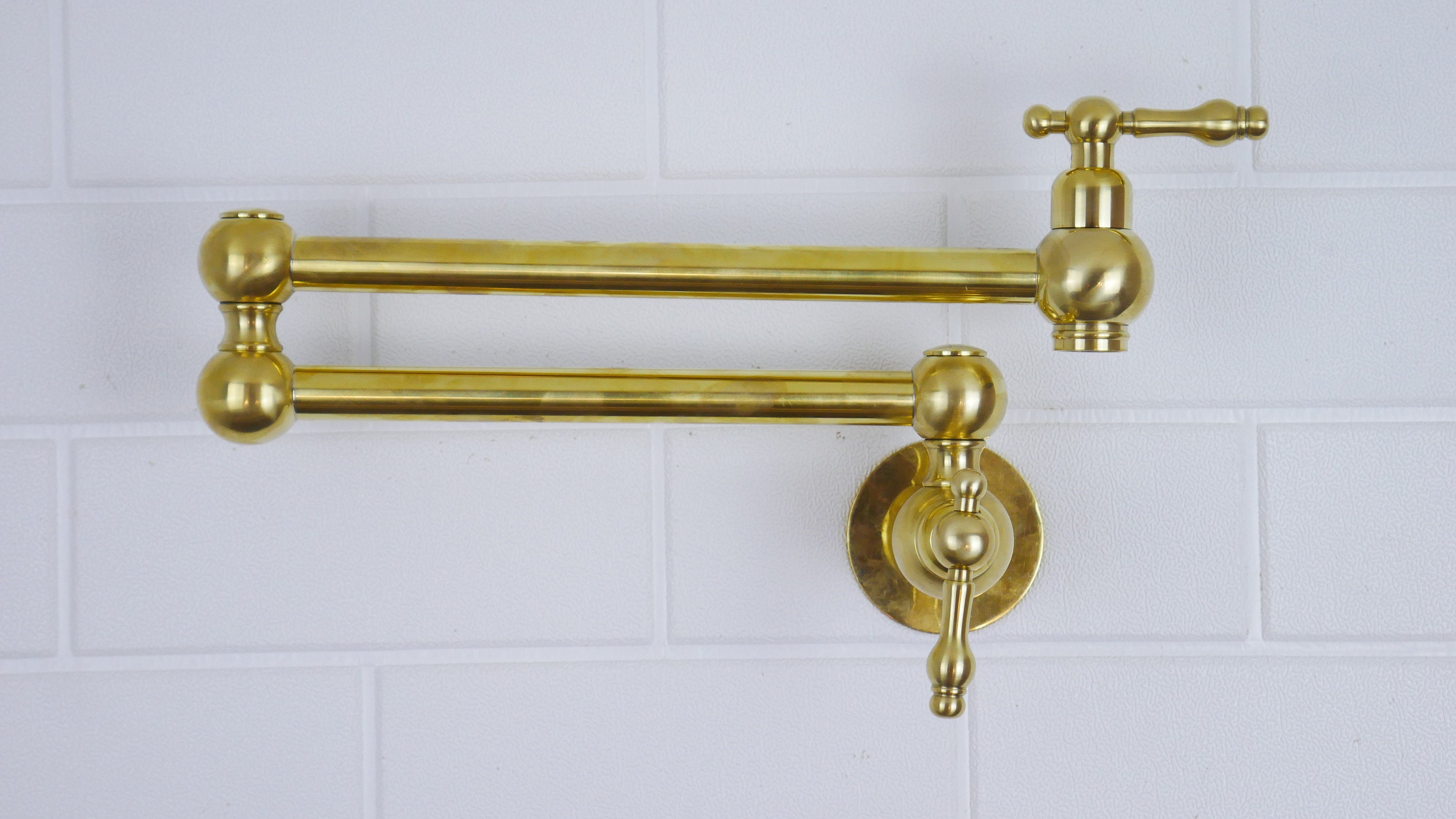 Unlacquered Solid Brass Pot Filler , Pot Filler , Kitchen Pot Filler ...