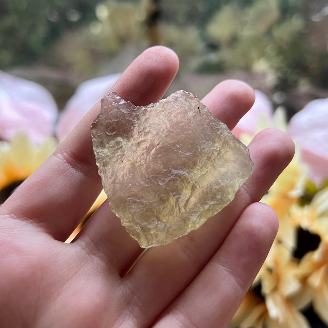 Green/yellow Libyan Desert Glass 17.81 Grams | !angel Chime! | Great ...