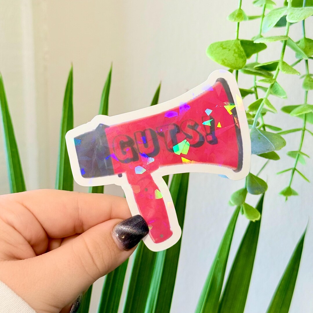 GUTS Megaphone Olivia Sticker • Die Cut Vinyl Decal • Uv & Water ...