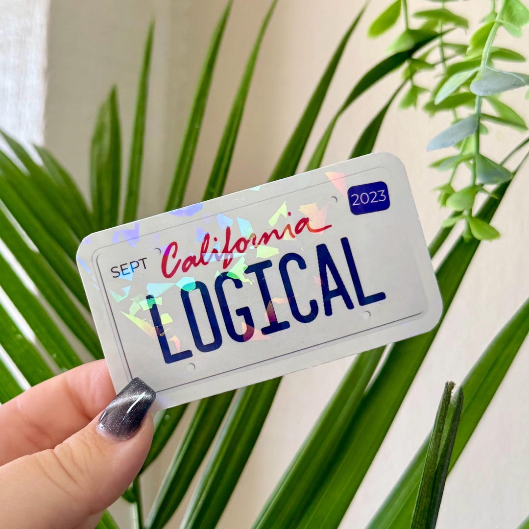 Logical License Plate GUTS Olivia Sticker • Die Cut Vinyl Decal • Uv ...
